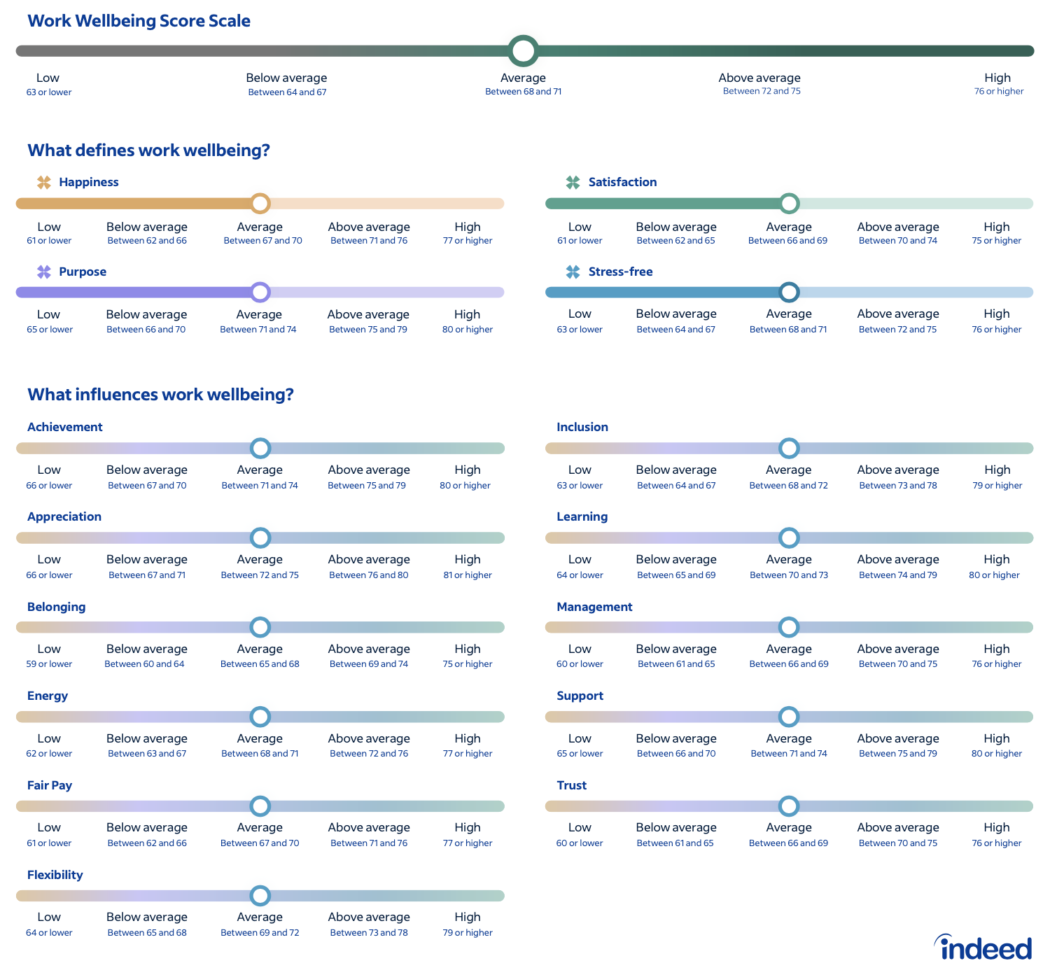 What is the Work Wellbeing Score?